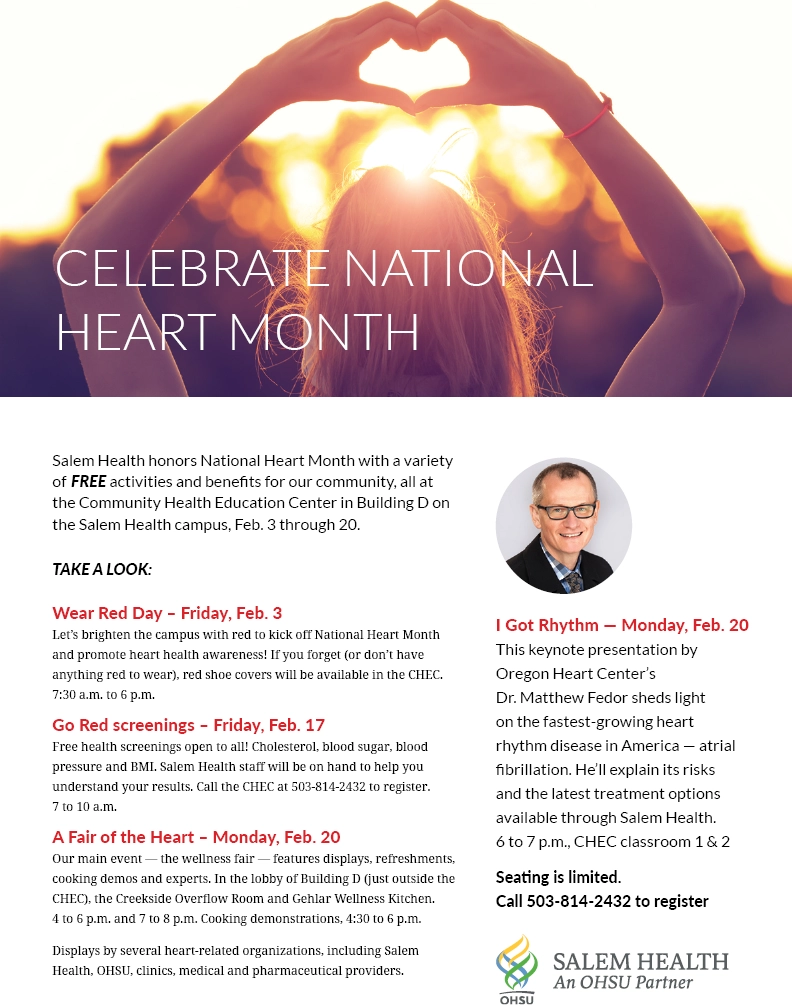 Heart Month Awareness Poster